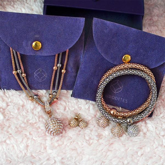 2 Sets of Enchantment Gift Box - Gold Ball Jewelry Set – Aphrodite's